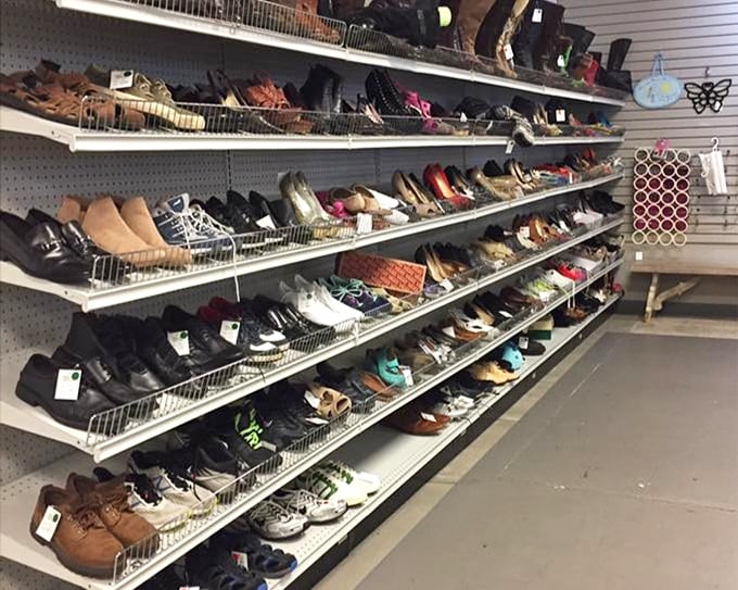 Shoe paradise where designer heels mingle with practical flats&mdash;a footwear democracy where every sole gets a second chance.