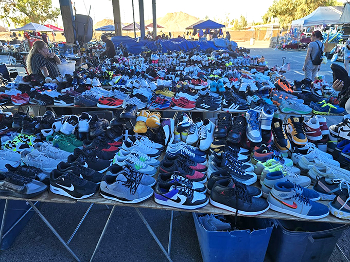Sneakerhead heaven spreads across the asphalt&mdash;a rainbow of footwear possibilities where your next favorite kicks are hiding somewhere in plain sight.