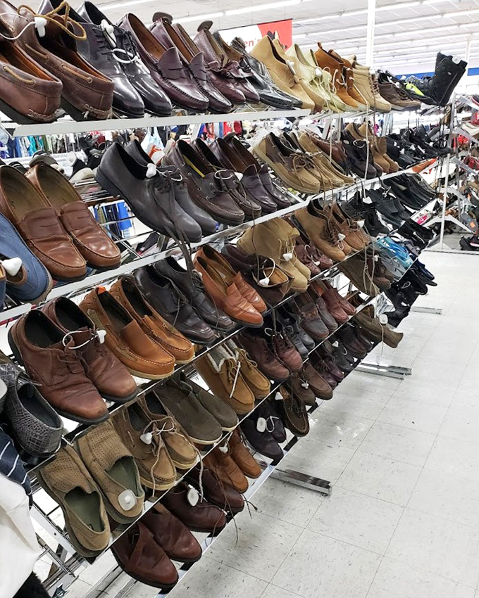 Shoe paradise for footwear aficionados - from barely-worn loafers to vintage boots, all priced to make your wallet smile.