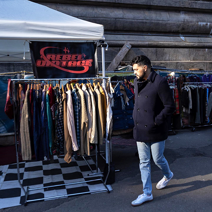 The serious business of vintage shopping requires concentration. This browser knows the thrill of the hunt at Rebel Vintage.