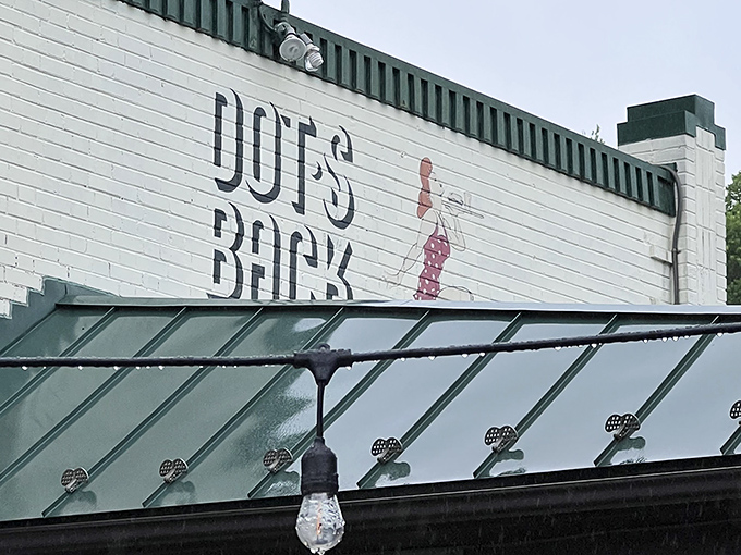 The iconic sign on Dot's white brick exterior serves as a beacon for hungry travelers seeking authentic local flavor in Richmond.