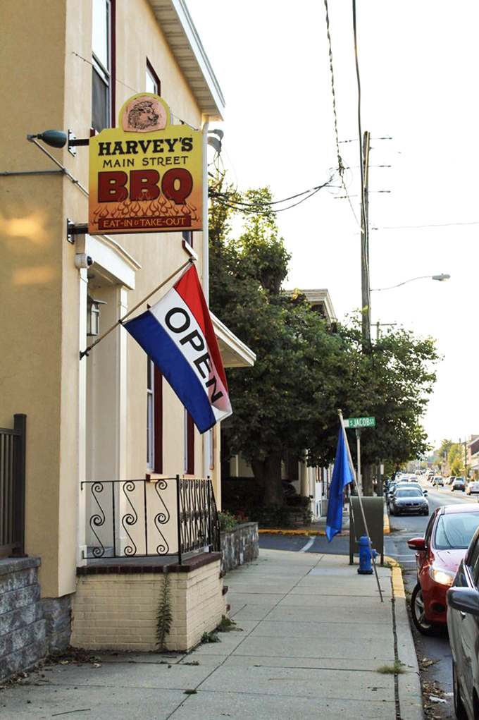 The iconic Harvey's sign and "OPEN" flag &ndash; possibly the happiest two words in the English language when you're craving exceptional barbecue.