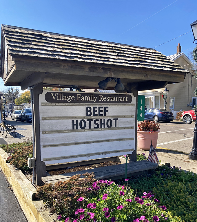 The roadside sign announcing today's special welcomes you like an old friend inviting you in for something delicious and memorable.