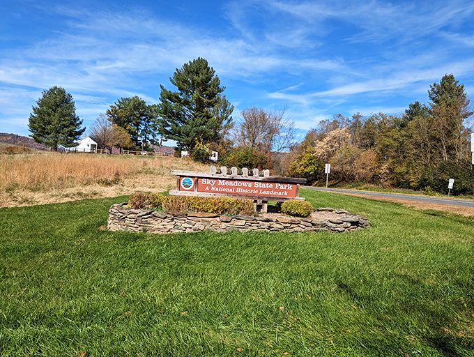 The welcome sign that promises adventures your fitbit will thank you for &ndash; eventually, after some recovery time.