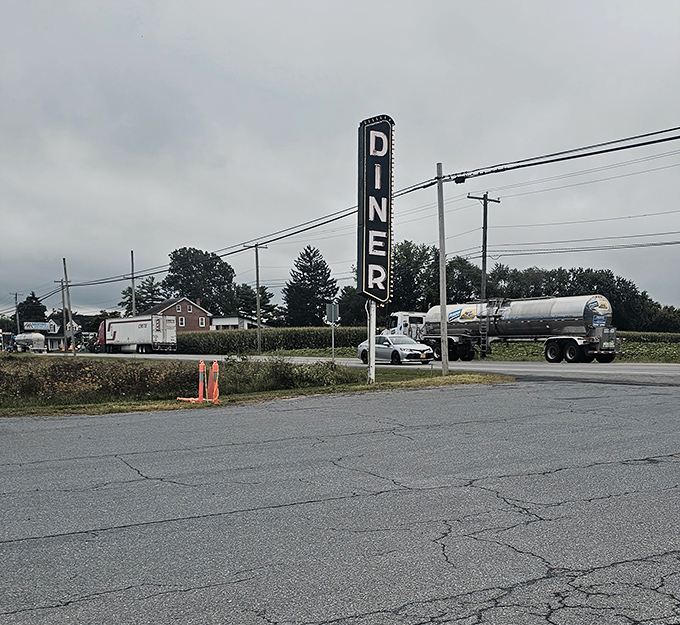 That vertical DINER sign isn't just signage&mdash;it's a promise. Six letters that spell "You're about to have the best meal of your road trip."