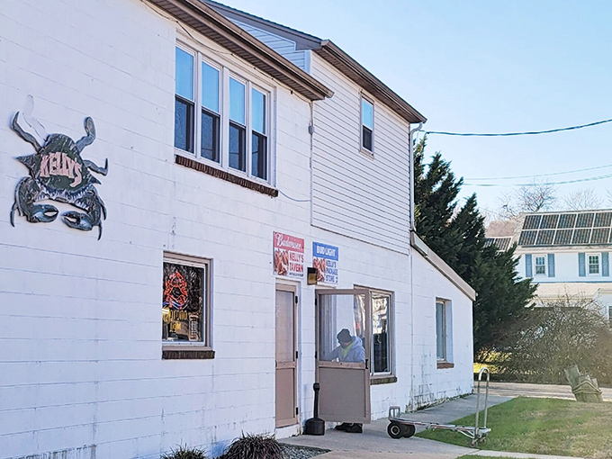 The signage might not win design awards, but it's done its job for years &ndash; guiding hungry travelers to some of Delaware's finest seafood.