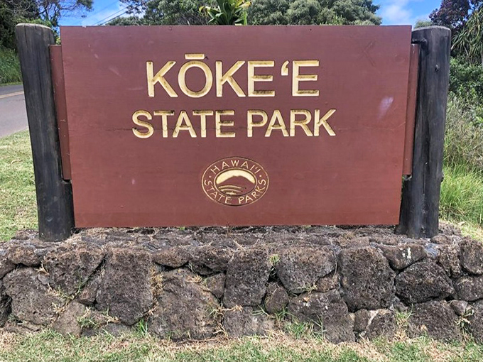 The sign that marks the beginning of adventures and the end of cell service. Choose your path wisely&mdash;both literally and philosophically.