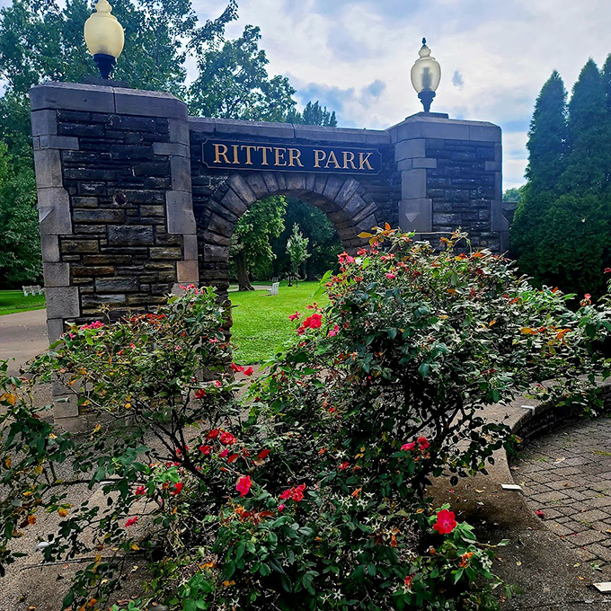 The gateway to possibility. Ritter Park's iconic entrance has welcomed visitors seeking beauty, peace, and community for generations.