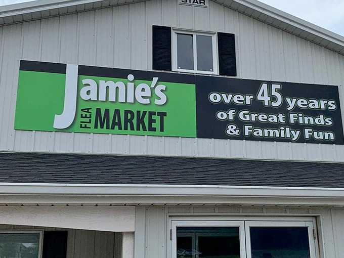 The sign says it all&mdash;45 years of treasure hunting. Jamie's isn't just a market; it's an Ohio institution where memories are bought and sold.