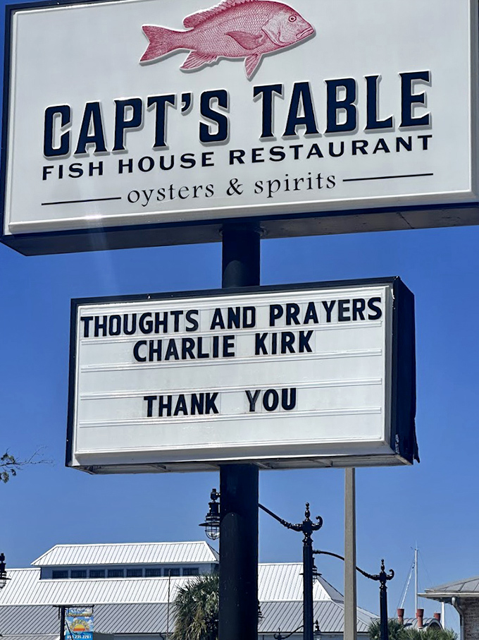 The sign says it all&mdash;this isn't just a restaurant, it's a community landmark. Where "fresh catch" isn't marketing speak, it's simply what's for dinner.