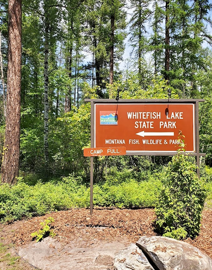 The sign that breaks hearts when it reads "CAMP FULL." A reminder that paradise is worth planning ahead for.