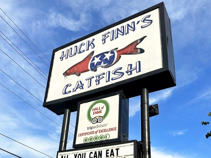 That TripAdvisor badge of honor isn't just for show—it's the collective voice of thousands saying, "Trust us, you need this catfish in your life."