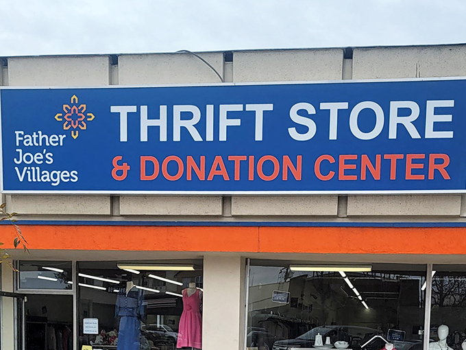 The sign says "Thrift Store" but really means "Adventure Inside." Your wallet and conscience will thank you equally.