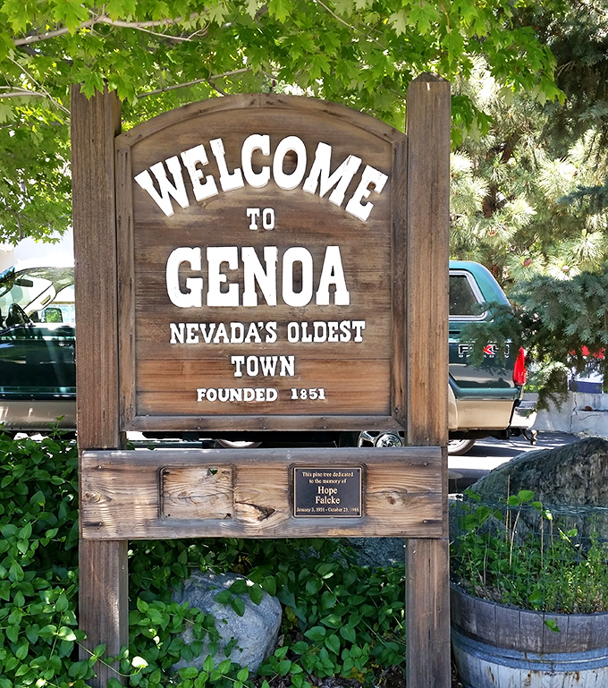 Nevada's Oldest Town isn't just a slogan&mdash;it's Genoa's birth certificate, proudly displayed for all who enter this historic hamlet.