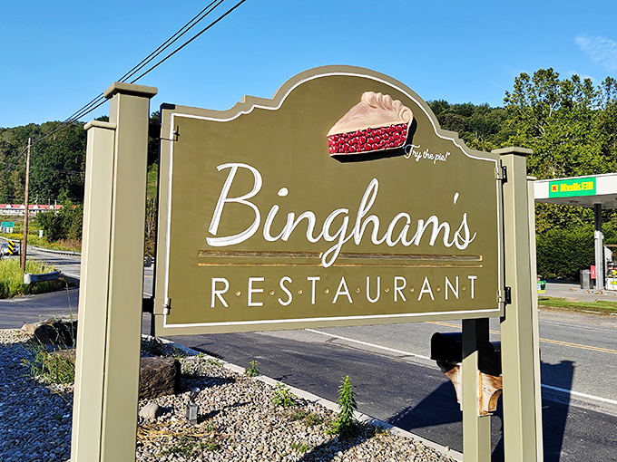 The sign says it all&mdash;"Try the pie!" isn't just a suggestion, it's the best advice you'll get all day. Some might call it a moral imperative.