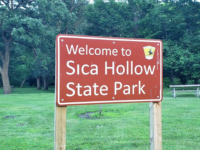 The entrance sign promises little but delivers everything&mdash;wilderness therapy at its South Dakota finest.