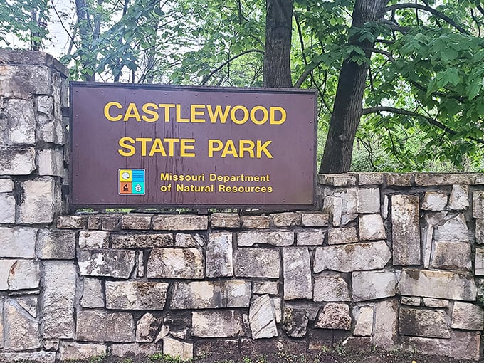 The entrance sign promises exactly what awaits beyond &ndash; not a medieval fortress, but a kingdom of natural wonders worth discovering.