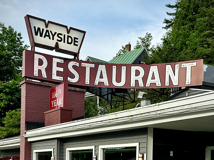 A sign that's weathered decades of Vermont seasons while promising the same reliable comfort inside. The North Star of hungry travelers.