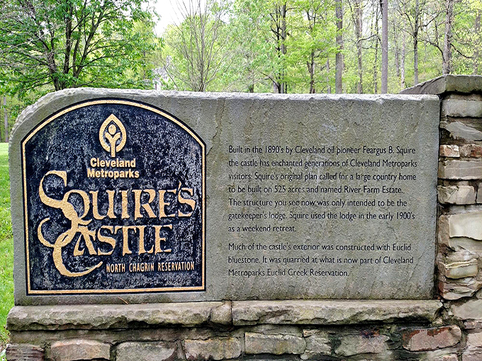 This stone marker reveals the castle's origins. Think of it as the medieval equivalent of reading the "About Us" page.