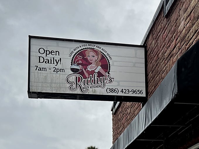 "Leave with a full belly and a happy heart"—a sign that's both promise and mission statement. In a world of complicated dining, Ruthy's keeps it deliciously simple.