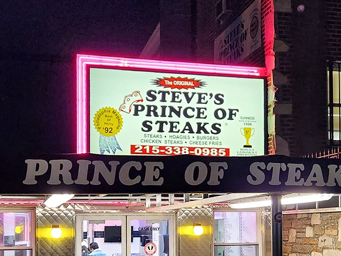 The beacon of hope glowing in the night. Like a lighthouse guiding hungry souls to safe harbor in a sea of lesser sandwiches.