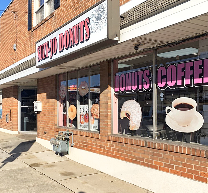 The classic storefront with its iconic pink signage &ndash; a Pennsylvania institution where happiness is served daily until supplies run out.