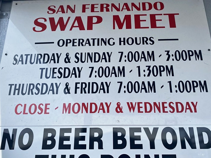 The rulebook of treasure hunting&mdash;early birds get the vintage vinyl, and apparently, no one gets the beer.