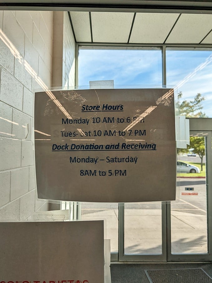 Store hours that accommodate both early birds and after-work shoppers&mdash;the thrift gods are generous with their bargain-hunting windows.