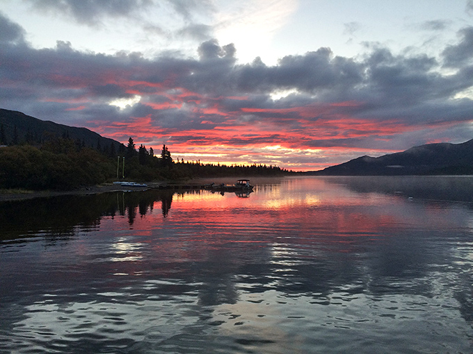 The sky putting on its evening formalwear. Alaska's sunset palette makes even the most expensive fireworks display look like amateur hour.