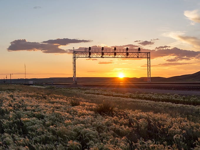 As the sun sets over Shelby's railway, it paints the prairie gold &ndash; a daily light show that outshines anything Hollywood could produce.