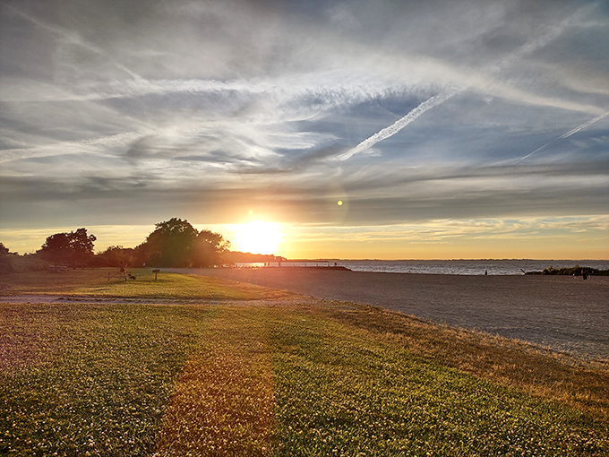Nature's farewell performance each evening &ndash; a Lake Erie sunset that makes you wonder why we ever invented television.
