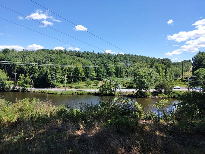 The surrounding landscape cradles this historic treasure in verdant arms, a perfect setting for a piece of living history.