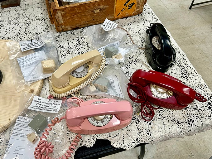 Remember when phones were conversation pieces rather than conversation killers? These rotary relics certainly do.