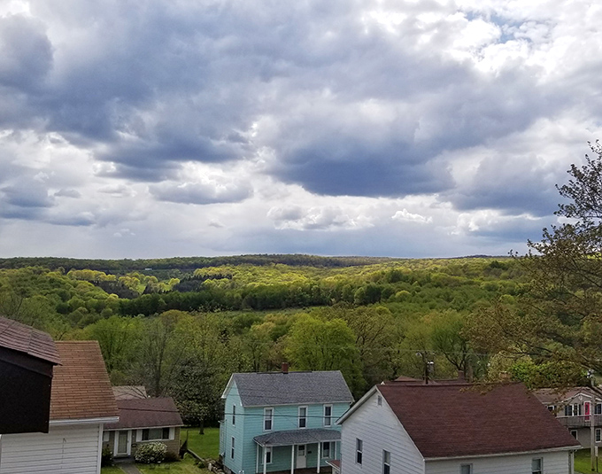 The rolling hills of Western Maryland create a breathtaking backdrop that reminds you just how far from the city you've wonderfully wandered.