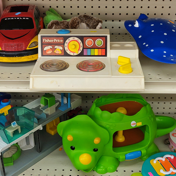 That Fisher-Price stove has taught multiple generations of kids to "cook" before they could reach a real counter.