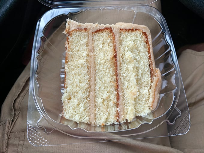 Layer cake that would make your grandmother both proud and jealous. Three tiers of vanilla perfection that demands to be savored slowly.