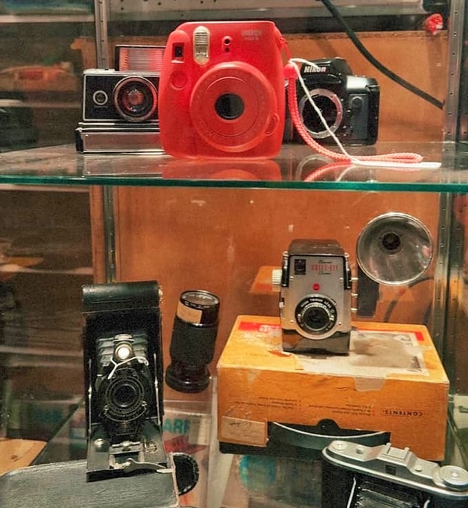 Vintage cameras that captured weddings, birthdays, and vacations long before "selfie" entered our vocabulary. Photography with patience built right in.