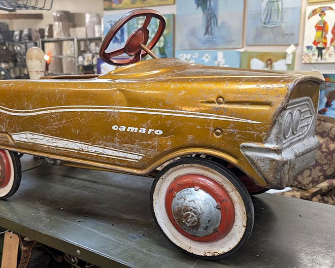 The vintage Camaro pedal car that launched a thousand childhood dreams. Still cooler than anything in today's toy aisle! 