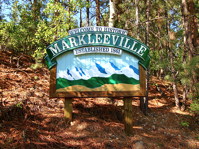 The welcome sign that should read: "Population: small. Scenery: epic. Pace: perfect." Markleeville doesn't need to shout to make an impression.