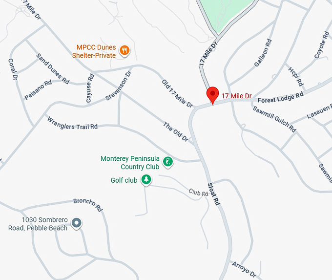 16. 17 mile drive map