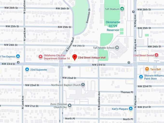 16. 23rd street antique mall map