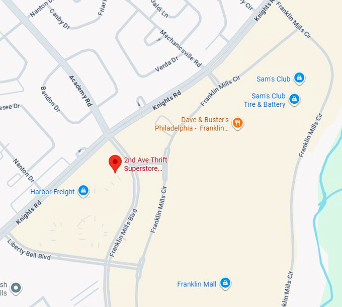 16. 2nd ave thrift superstore philadelphia, pa map