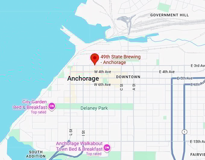16. 49th state brewing co. (anchorage) map
