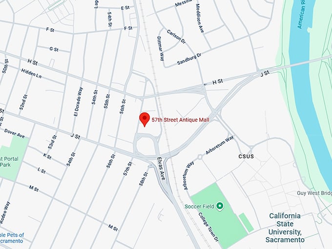 16. 57th street antique mall map