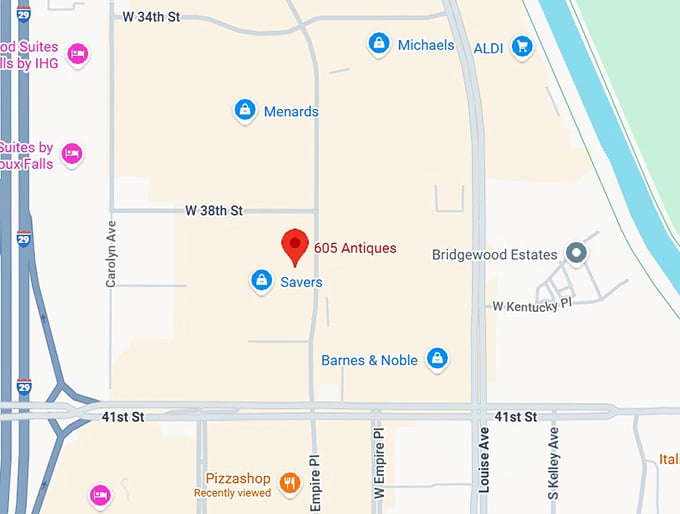 16. 605 antiques map