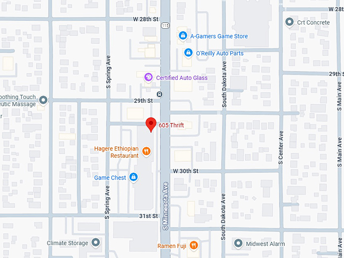 16. 605 thrift (2103 s minnesota ave) map