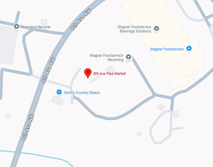 16. 8th ave flea market map