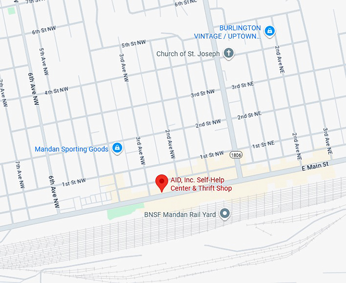 16. aid, inc. self help center & thrift shop map