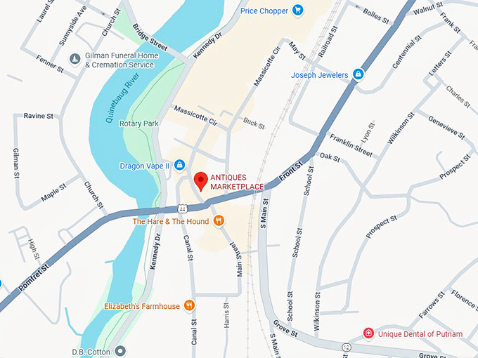 16. antiques marketplace map