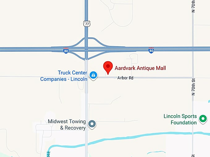 16. aardvark antique mall map